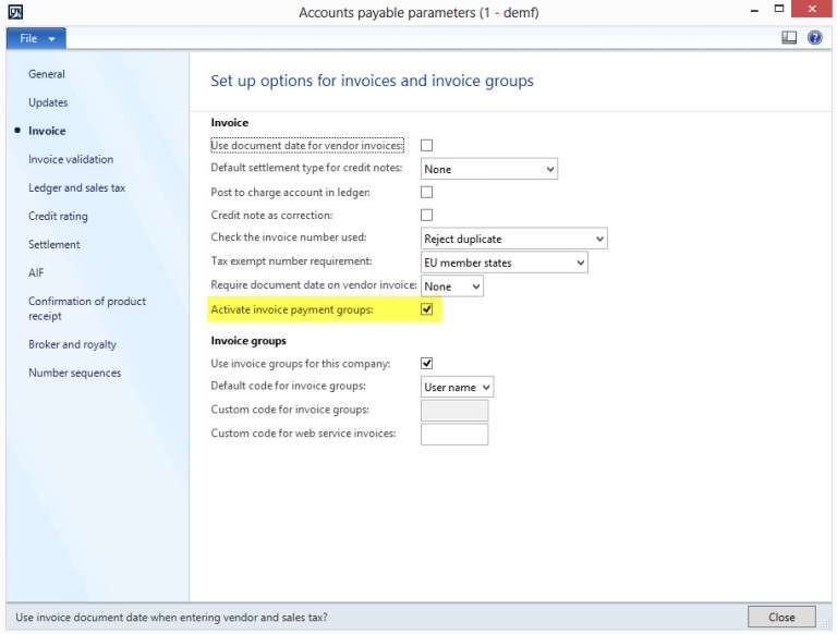 Invoice groups & Invoice payment groups | Microsoft BizApps Finance ...