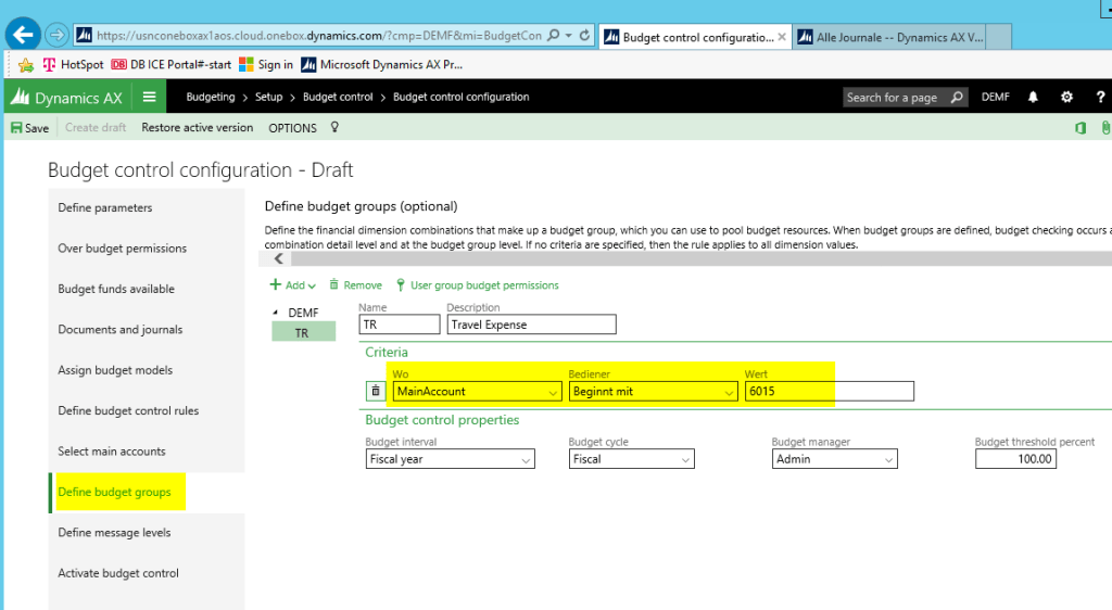 A note on budgeting on total accounts | Microsoft BizApps Finance ...