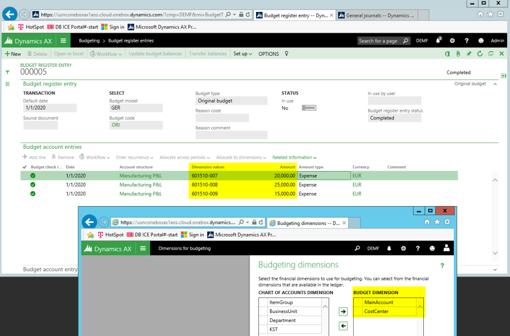 A note on budgeting on total accounts | Microsoft BizApps Finance ...