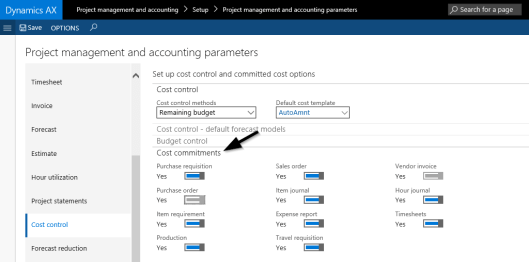 A note on committed project costs | Microsoft BizApps Finance & Controlling